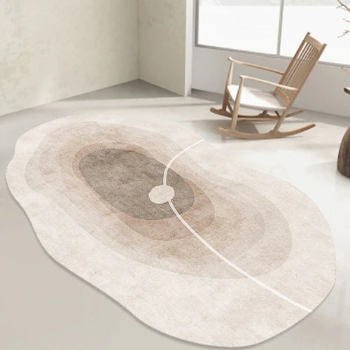 Tapete Decorativo Orgânico Abstrato Irregular para Sala - Areia – Conceito